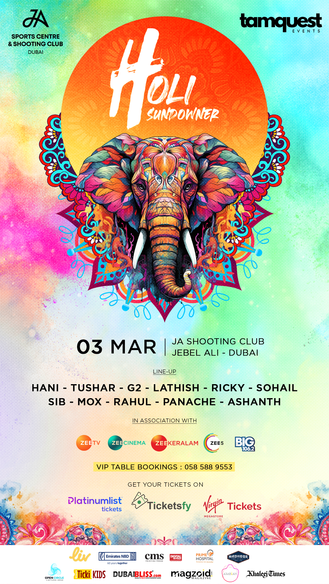 Holi Sundowner - Festival of Colors in Dubai - Dubai Bliss